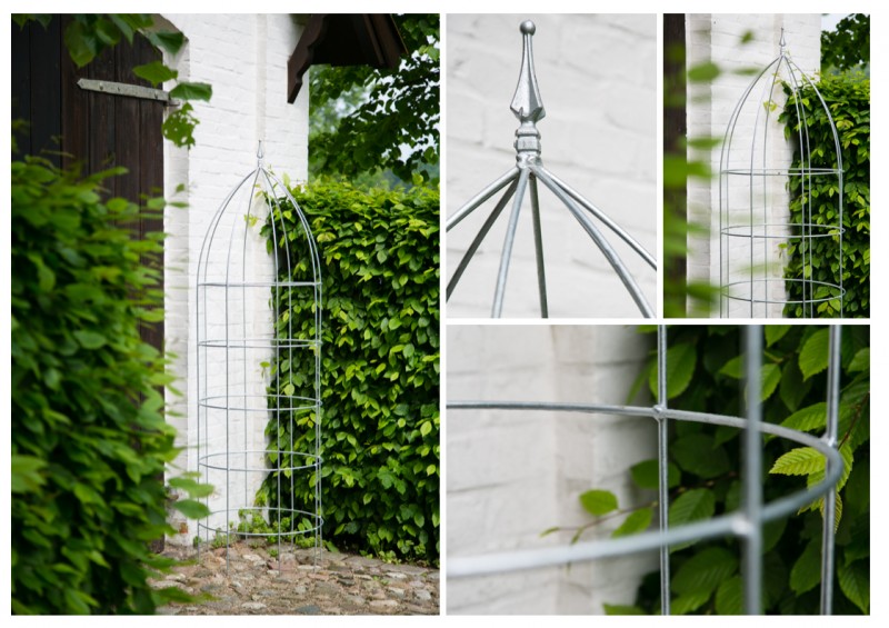 Rankhilfe Metall Jumbo, 200 cm zink