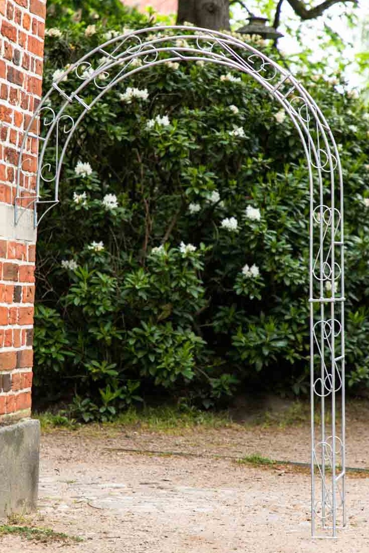 Wandrosenbogen Metall Rund B: 200cm Verzinkt