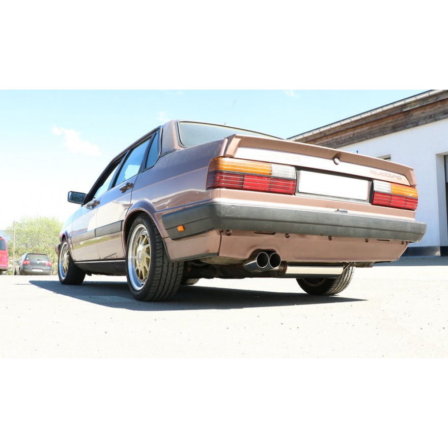 FOX Sportauspuff Komplettanlage Audi 80/90 Typ 85 quattro Vorfacelift ...
