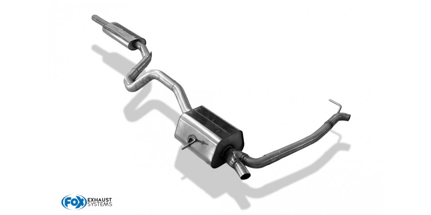 FOX Duplex Sportauspuff Komplettanlage Renault Megane 4 GT 1.6l 151kW ...