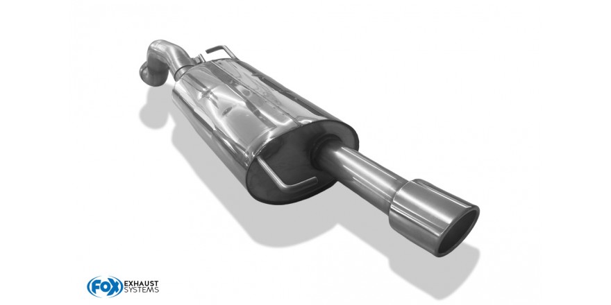 FOX Sportauspuff VW Golf 4 Jubi-Stoßstange - 1x90 Typ 16 passend an die ...