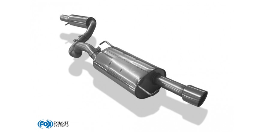 FOX Sportauspuff Komplettanlage VW Golf 4 Jubi-Stoßstange - 1x90 Typ 16 ...