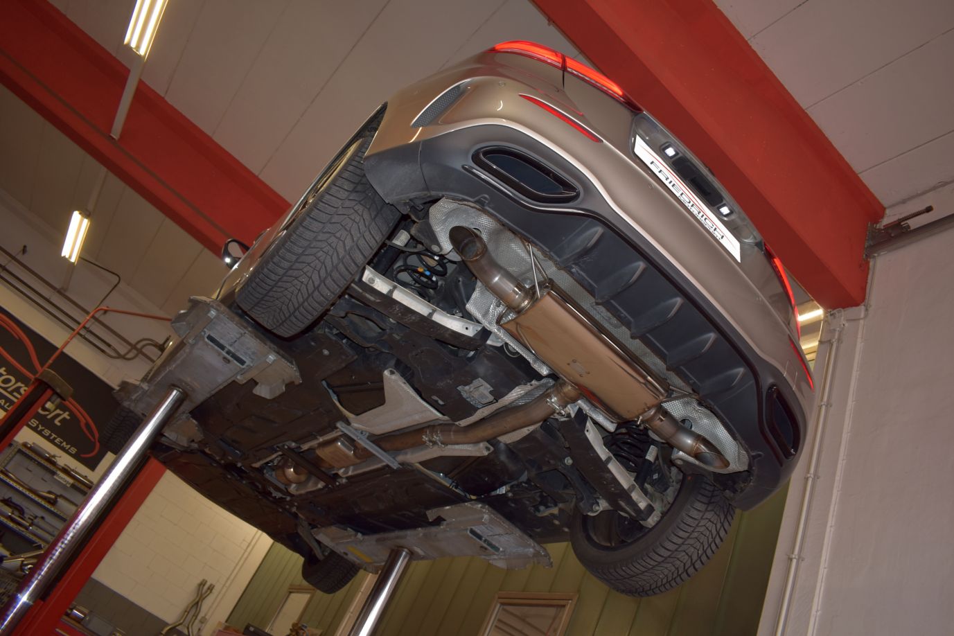 FRIEDRICH MOTORSPORT 76mm Duplex Sportauspuff Mercedes V177 A-Klasse ...