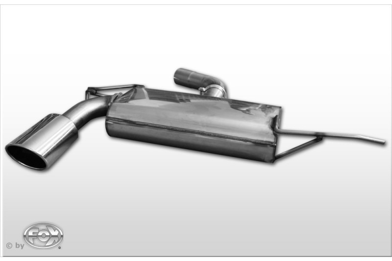 FOX 70mm Sportauspuff Komplettanlage VW Golf 5 GTI/ GTD 2.0l - 129x106 ...