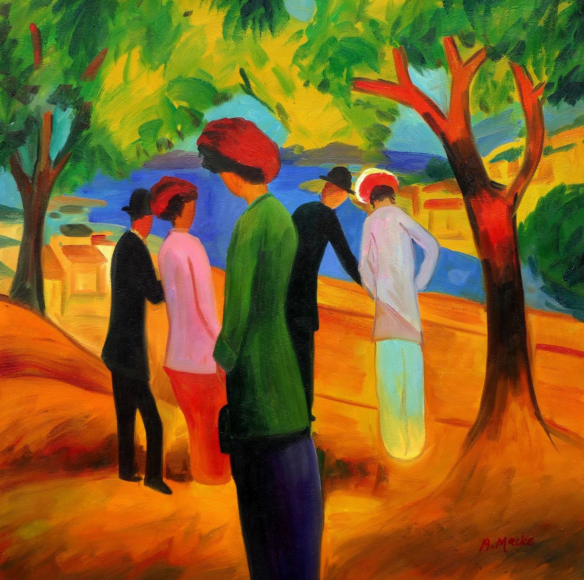 August Macke Gemälde in viele Grössen und Motive