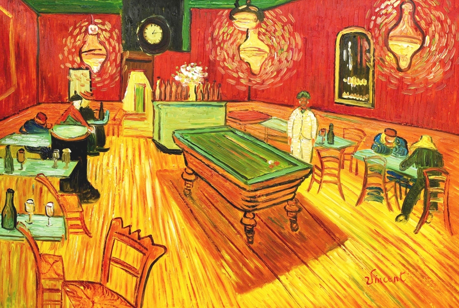 Vincent van Gogh - Billardsalon in Arles d99129 60x90cm stilvolles ...