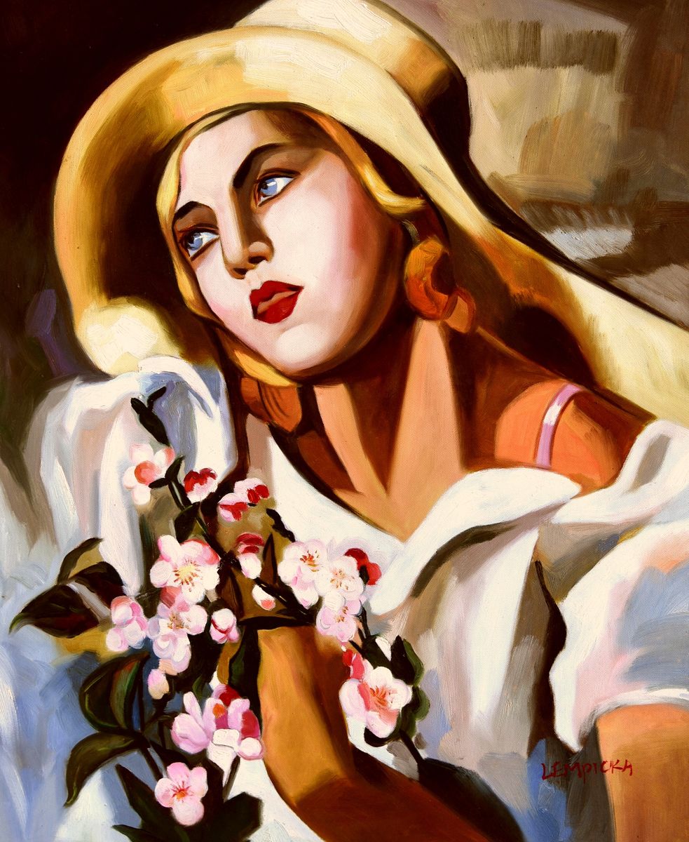Homage of T. Lempicka - Portrait eines jungen Mädchens c99471 50x60cm ...