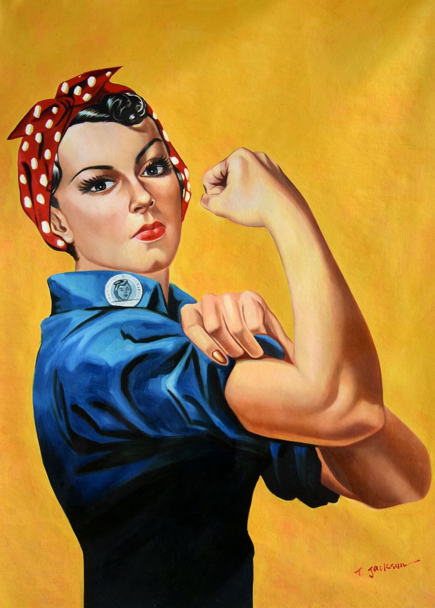 Popart Power Women Vintage i99388 80x110cm Pop Art Gemälde ...