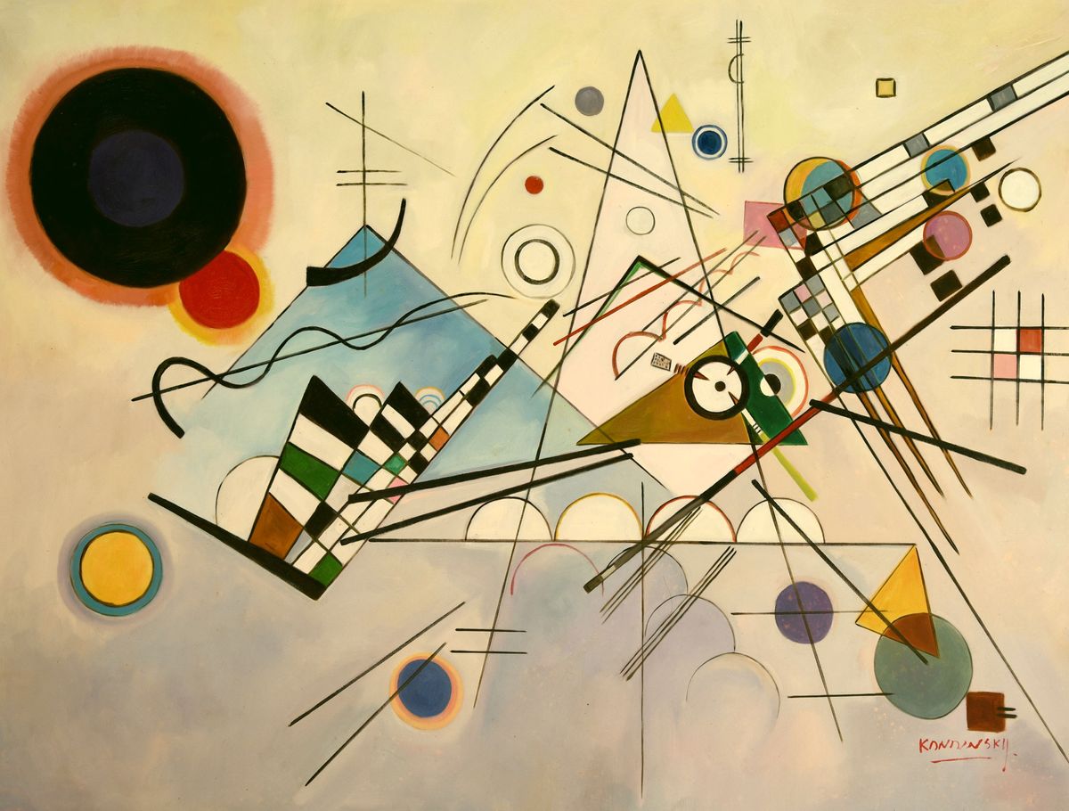 Wassily Kandinsky - Komposition VIII k99367 90x120cm bemerkenswertes ...