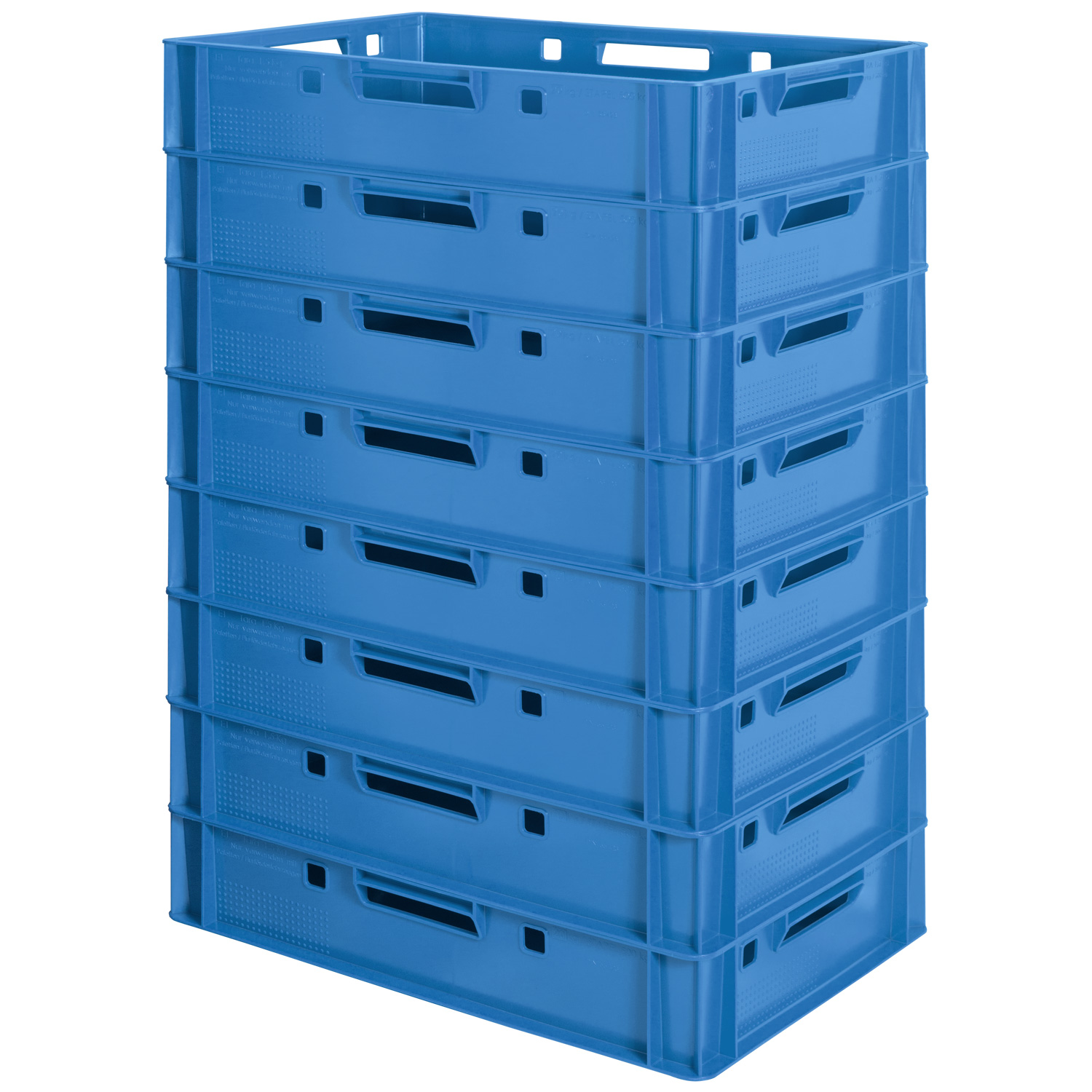 8x Euro Stacking Heavy Duty Plastic Storage Containers Euro Stacking ...