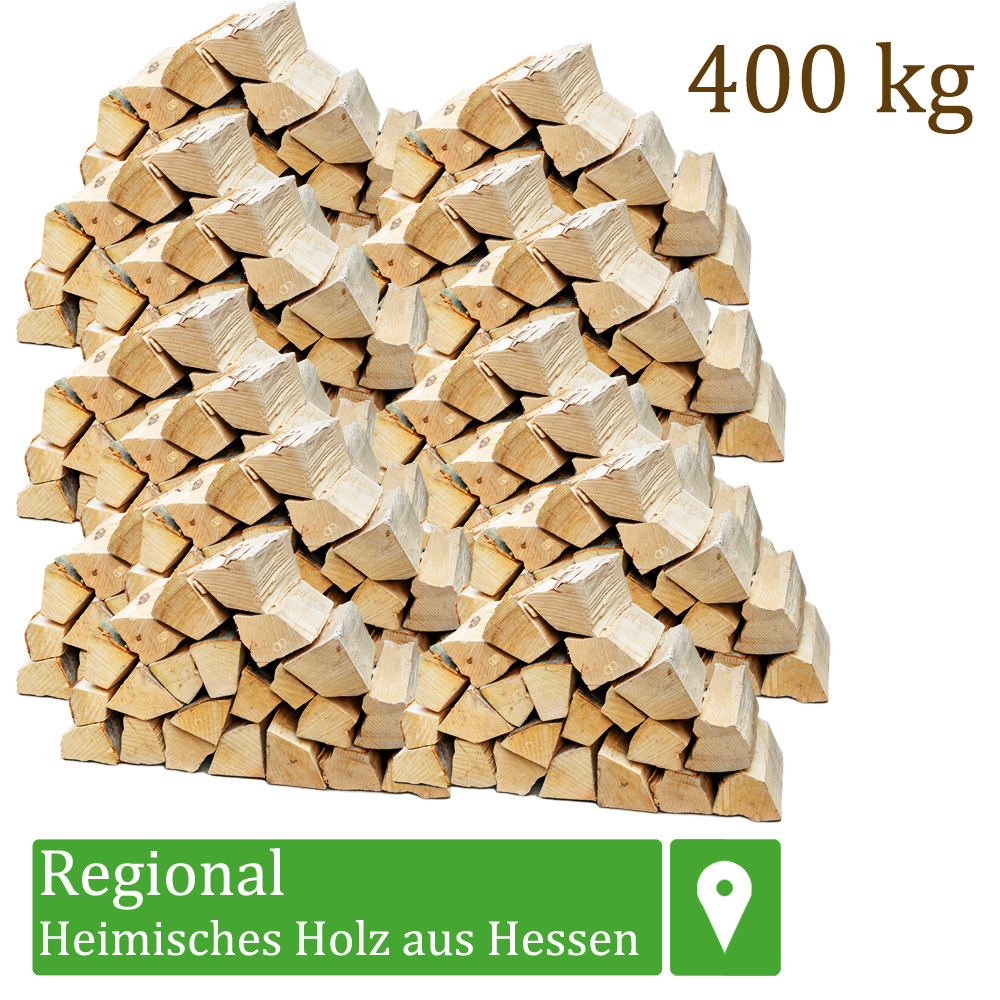 Brennholz Kaminholz Holz 400 kg Für Ofen und Kamin Kaminofen ...