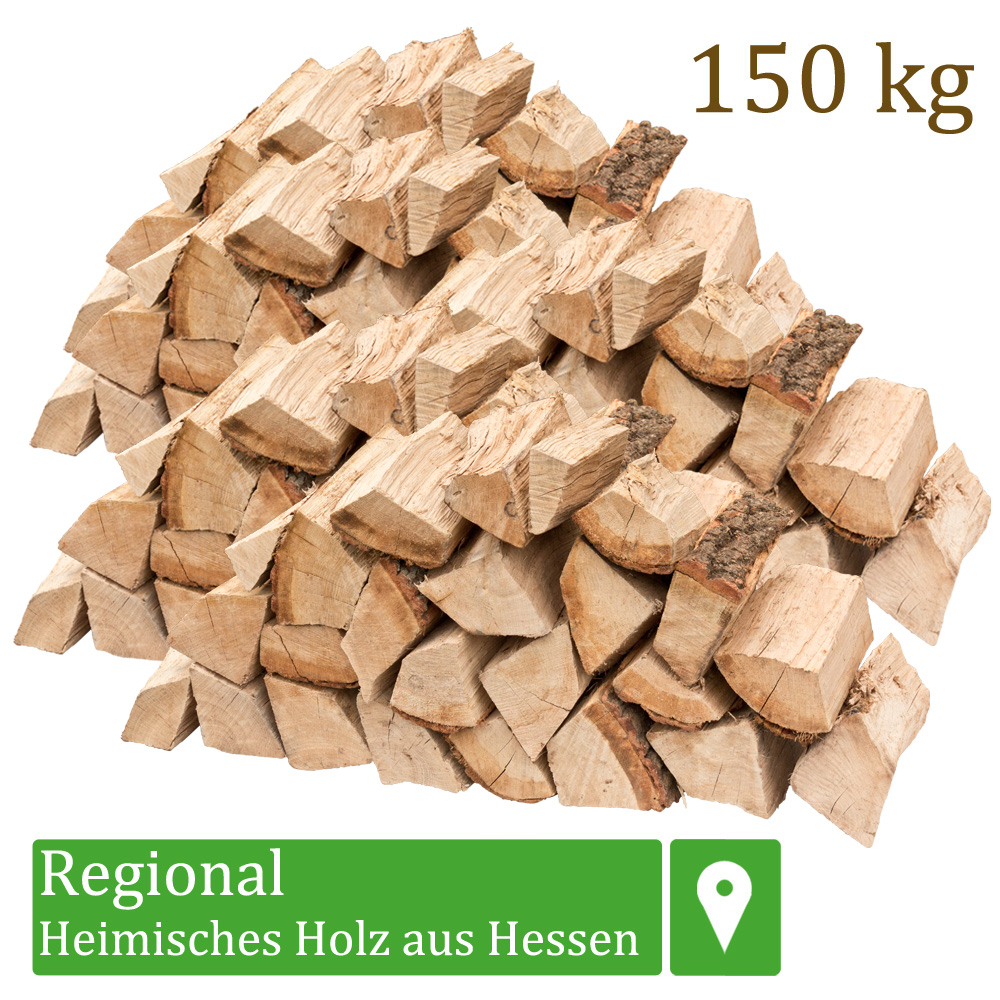 Brennholz Kaminholz Holz Eiche 150 kg Für Ofen und Kamin Kaminofen ...