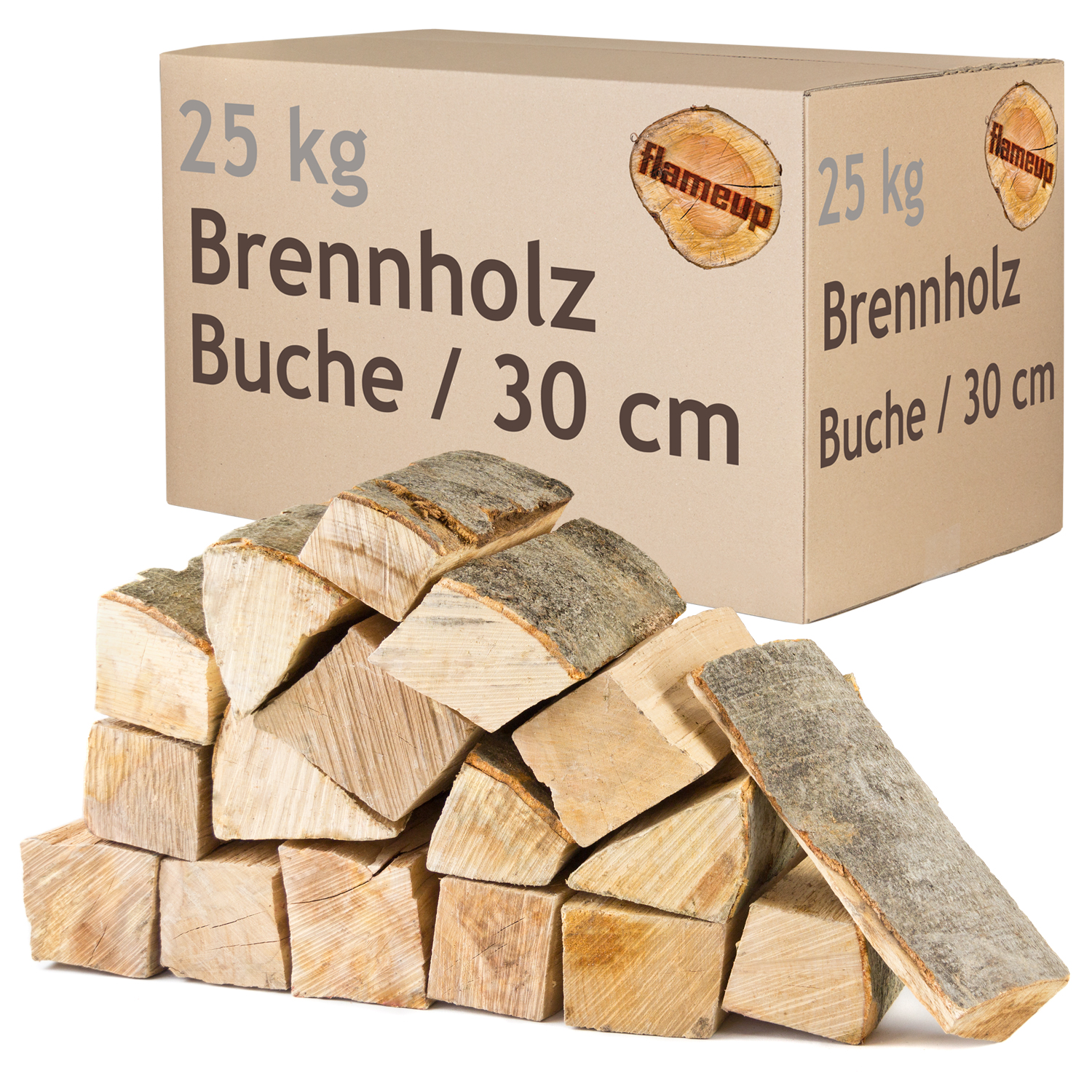 Brennholz Kaminholz Holz 25 kg Für Ofen und Kamin Kaminofen Feuerschale ...
