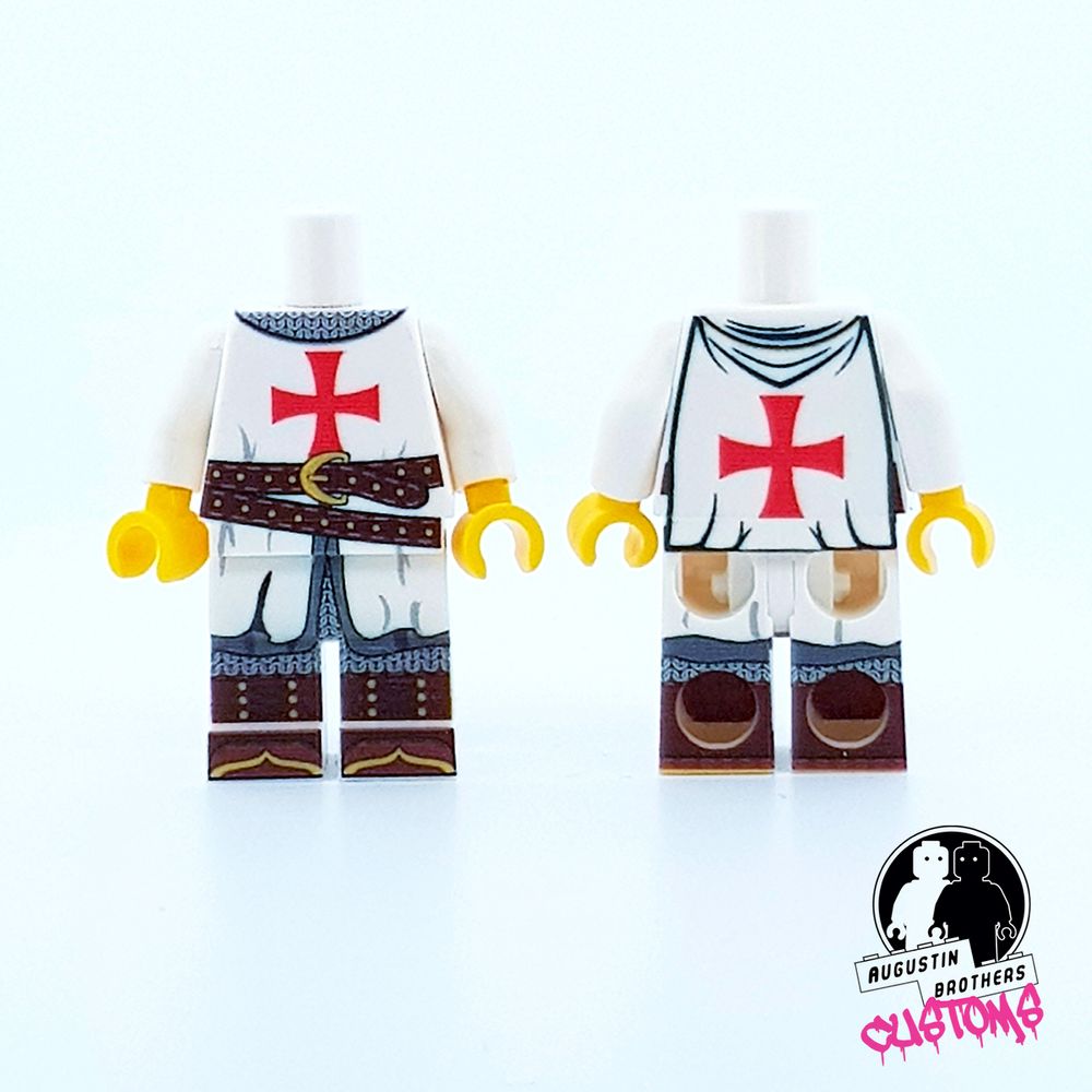 Custom Ritter Minifigur - Haus Crusader: Schwert-Ritter Doppelter ...