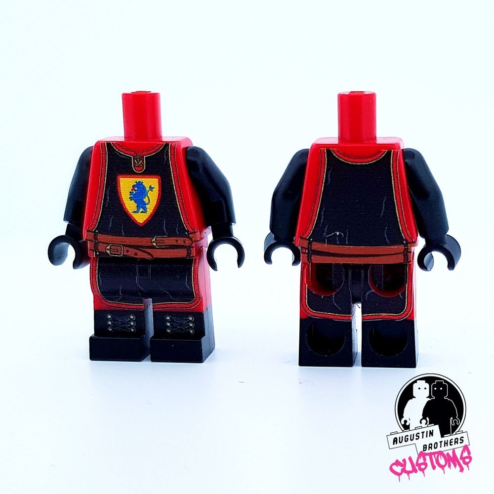 Custom medieval minifigure - House Lion: Archer/ Dual | JB Spielwaren