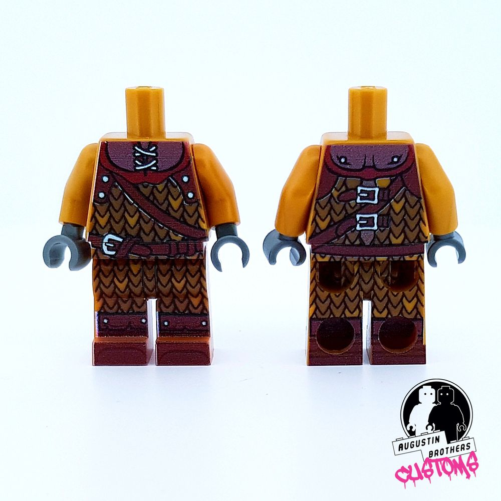 Custom medieval minifigure - House Scale-armor-knight: Var 1 gold/gold ...