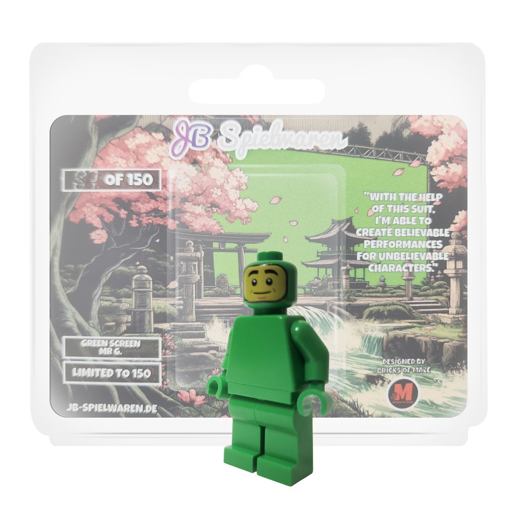 Custom Minifigur Green Screen Mr. G | JB Spielwaren