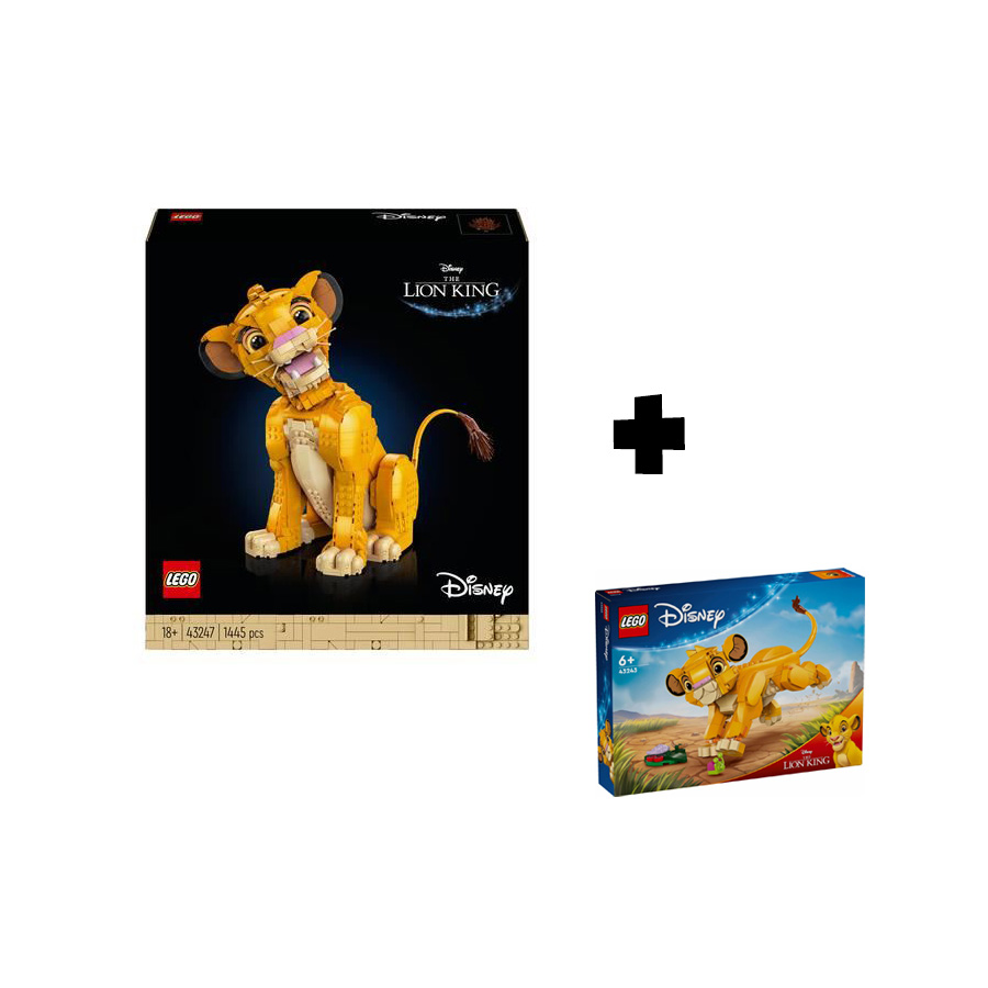 großer Simba zum Bauen (43247) aus Der König der Löwen mit kleinem ...