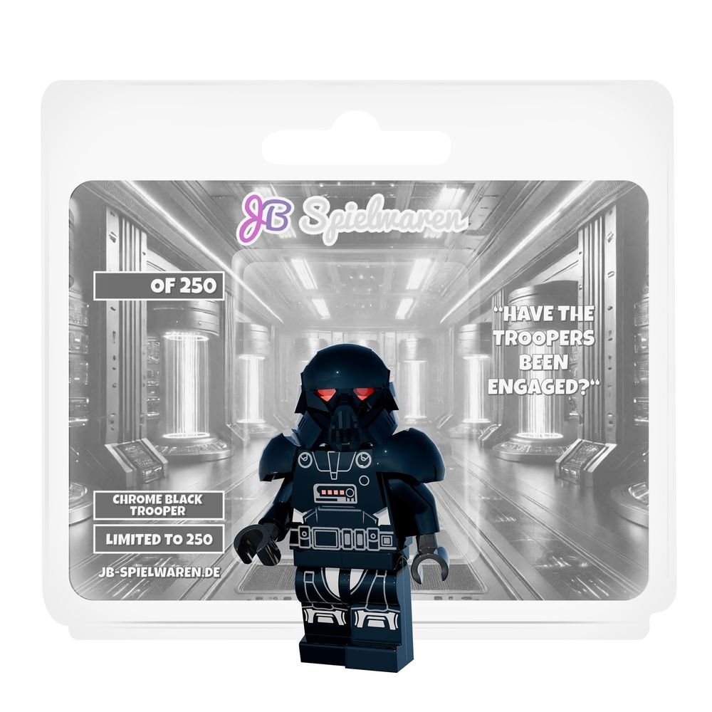 Chrome Black Trooper Custom Minifigure | JB Spielwaren