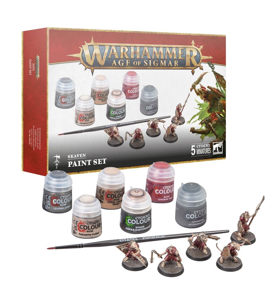 AGE OF SIGMAR: SKAVEN PAINT SET | JB Spielwaren
