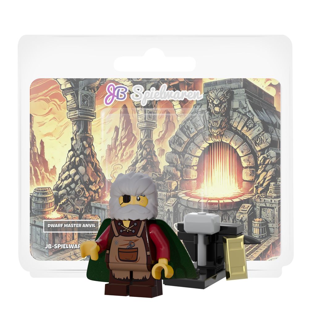 Dwarf Master Anvil Custom Minifigure | JB Spielwaren