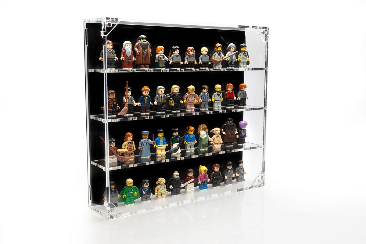 Wall display case for 40 LEGO® minifigures – BrickShell Cases | JB Spielwaren