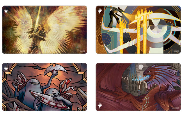 MTG Spielmatte - Ultra Pro - March of the Machine: The Aftermath - punto bianco