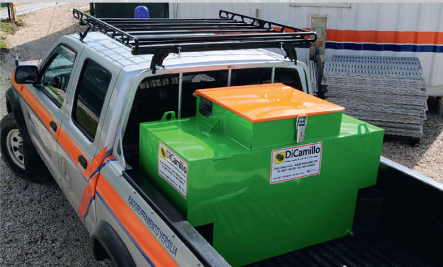 Dieselbox 450 einwandiger Tank aus lackiertem Stahlblech für den ...