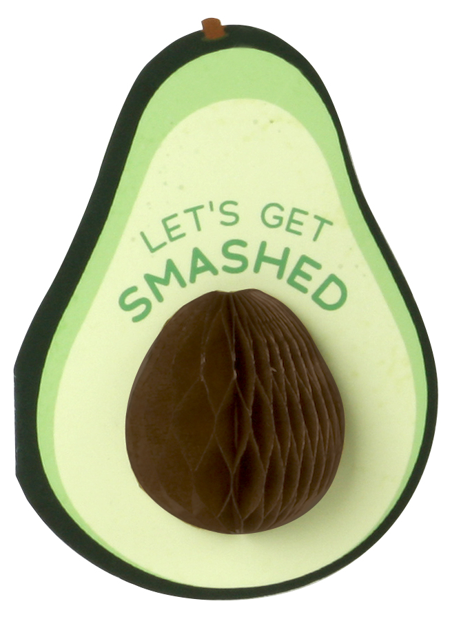 UWP LUXE Geburtstag Pop UP 3D Karte Avocado Mini 10x8cm | PopShot