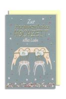 Hochzeit Karte Grußkarte Zur standesamtlichen Hochzeit Golddruck MR ...