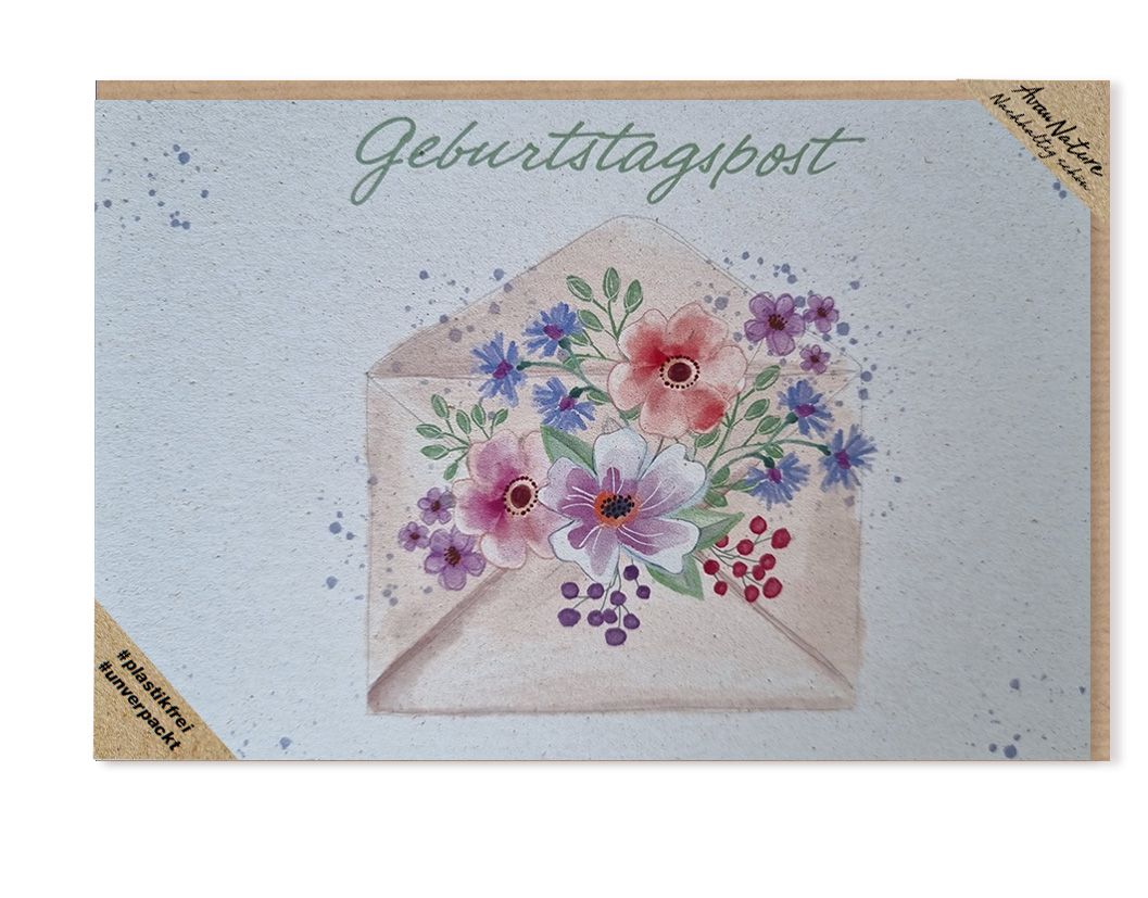Geburtstag Karte Avan Nature Nachhaltig schöne Grußkarte ...
