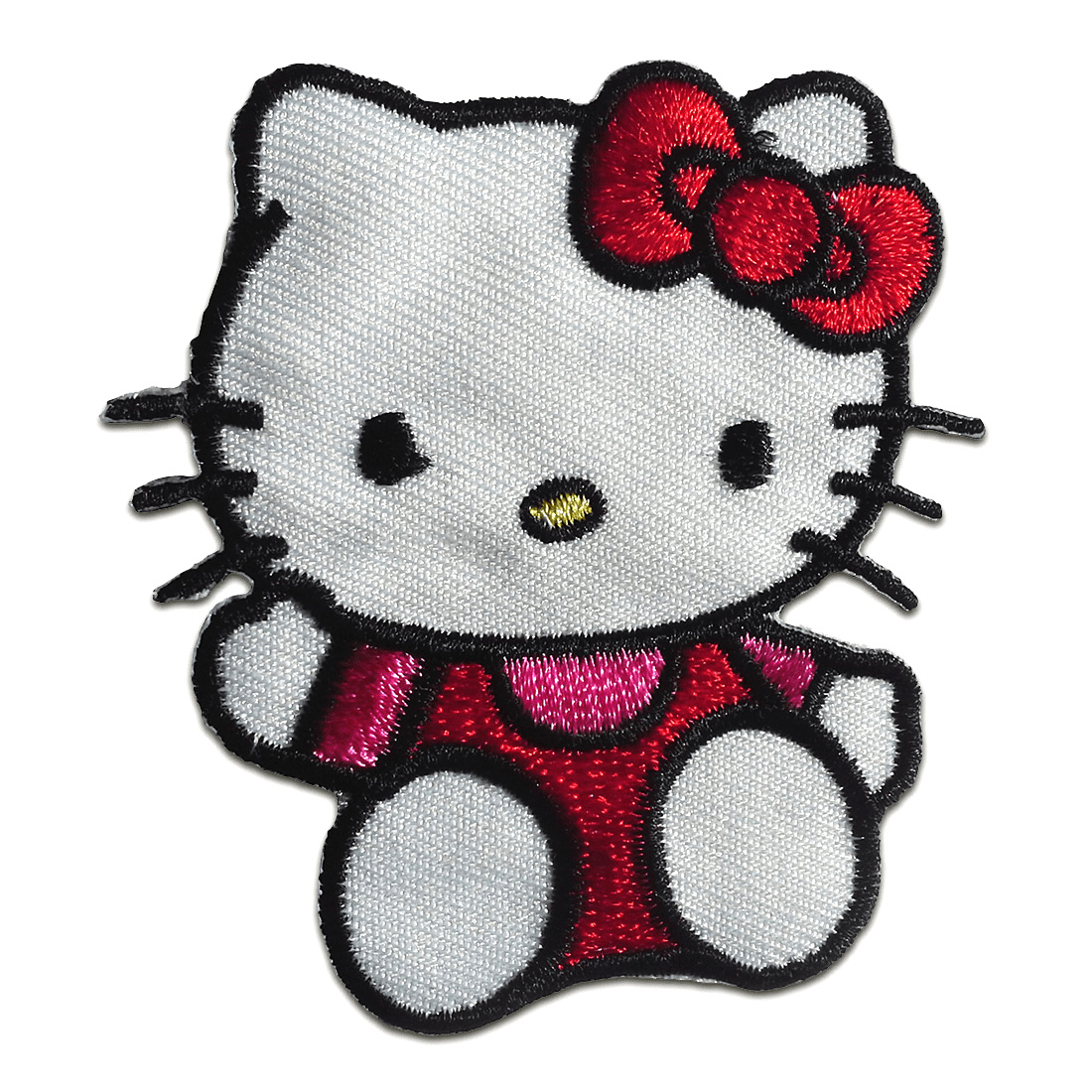 Aufnäher / Bügelbild - Hello Kitty sitzend Kinder – rot - 6,4x5,8cm ...