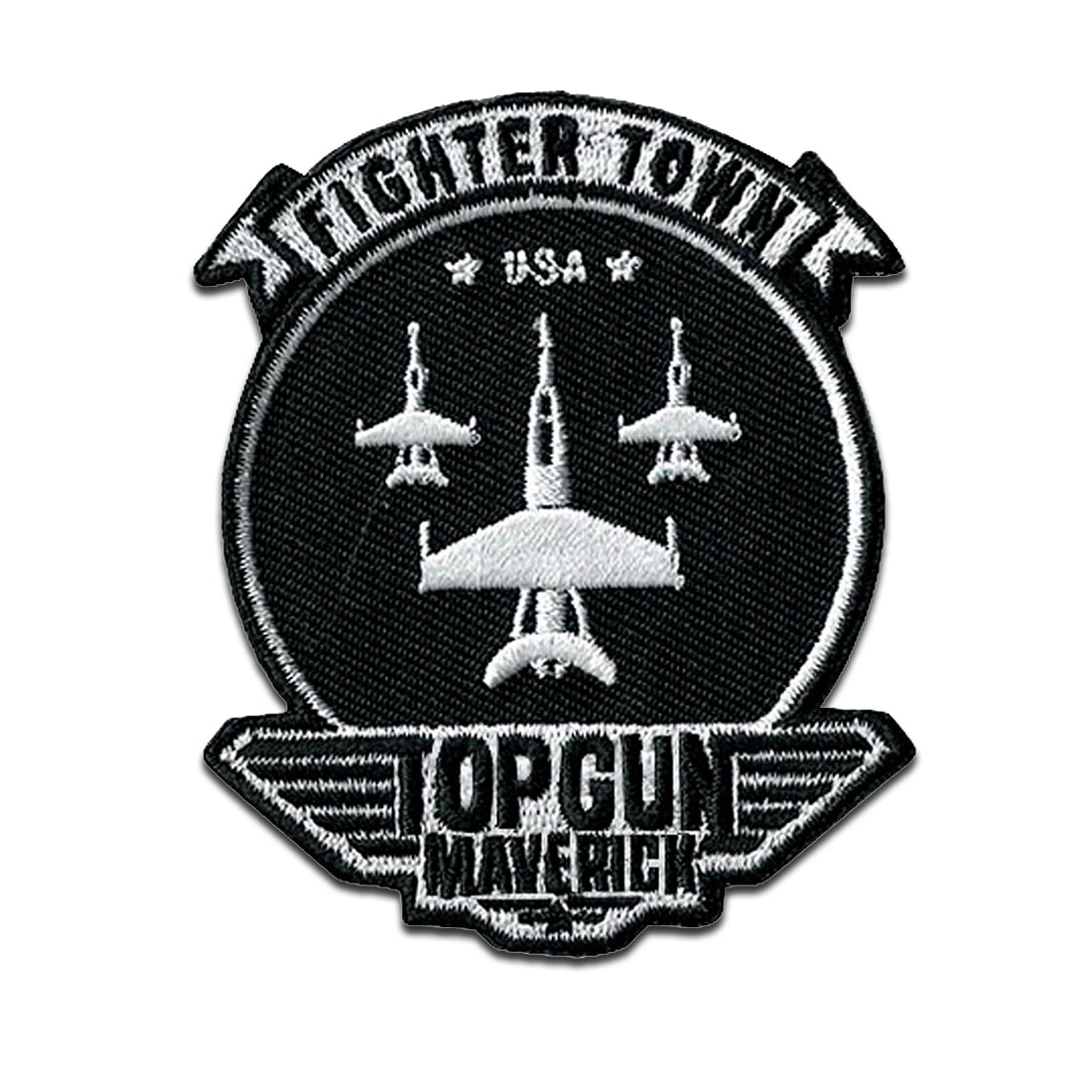 Logotipo De Maverick Top Gun Top Gun Maverick Parches Termoadhesivos