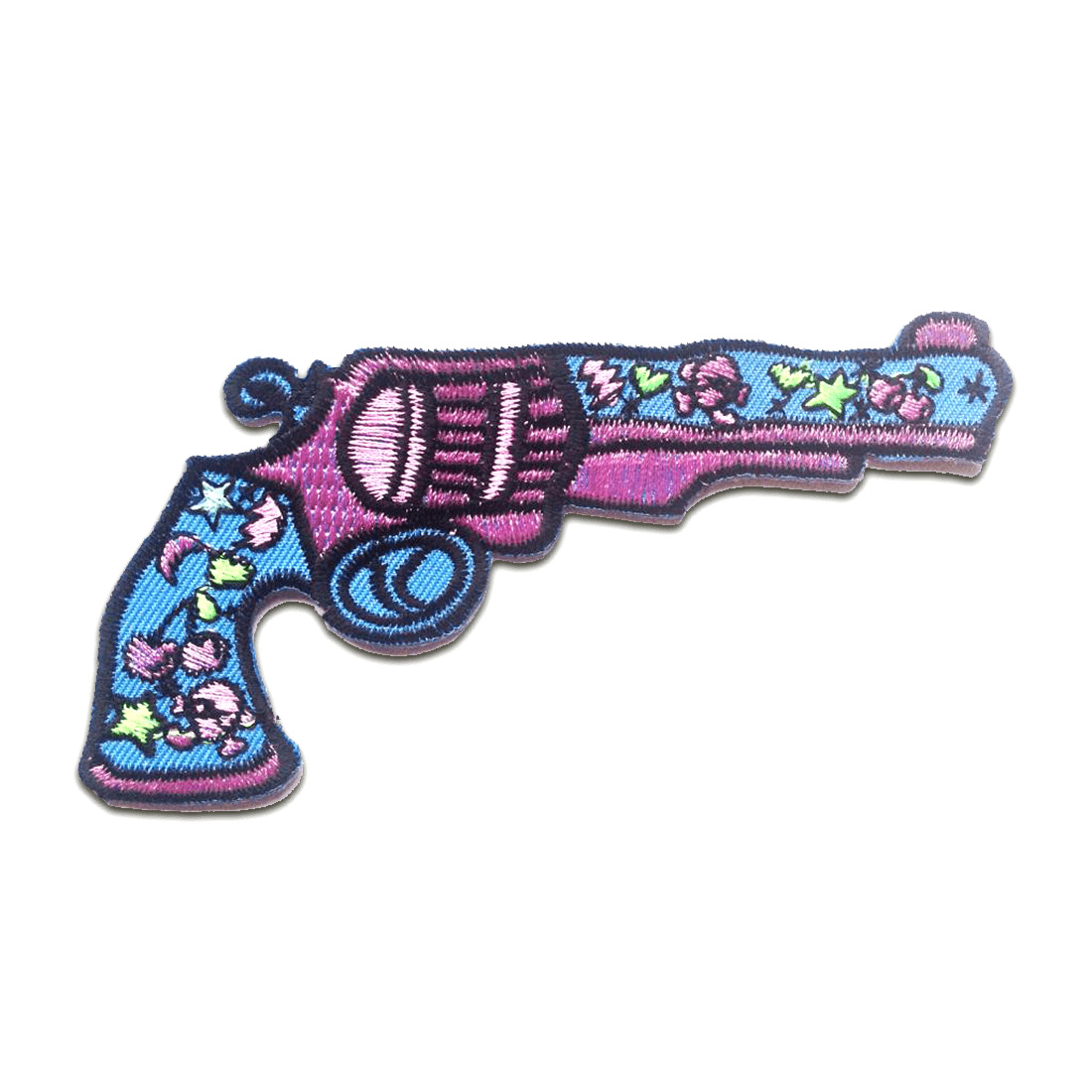 Pistole Revolver Girly - Aufnäher, Bügelbild, Aufbügler, Applikationen ...