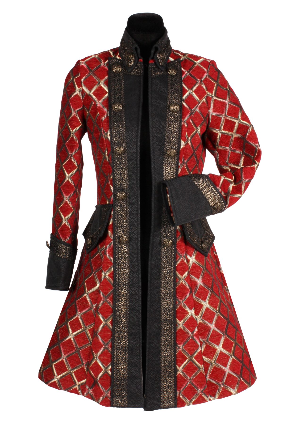 Piratin Jacke Gehrock Damen Piratenjacke Kostüm Barock Karneval Fasching | Internetkarneval Webshop