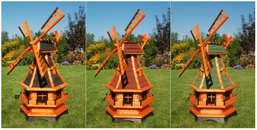 Gartenwindmühle WM 130 in verschiedenen Varianten | Gartendeko Online Shop