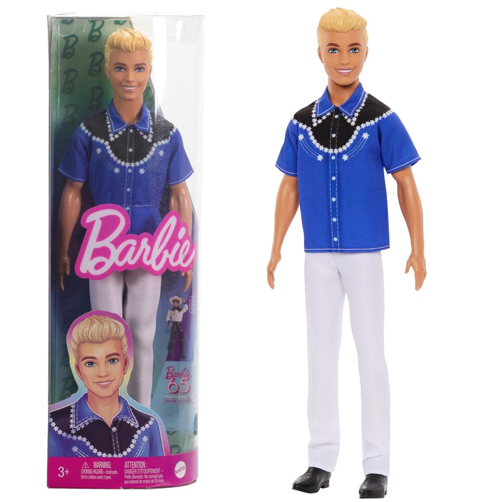 Ken Puppe blond Western Style | Barbie HRH25 | Mattel Fashionistas 226 ...