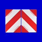 2x Warntafel 423 x 282 mm beidseitig beklebt nach DIN 11030 Warnschild ...