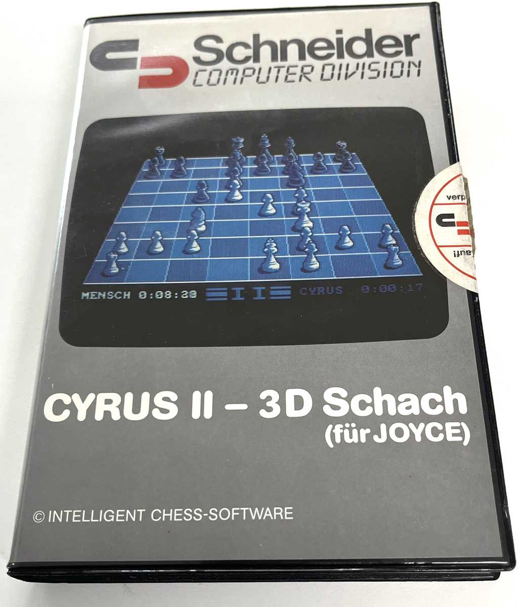 CYRUS 2- 3D Schach (PCW/JOYCE) von Schneider COMPUTER DIVISION | Sintech Deutschland
