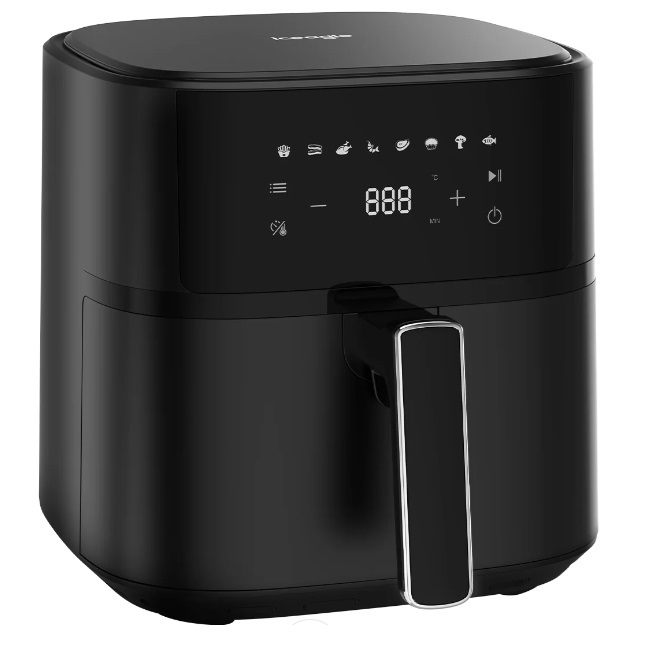 Iceagle Hot Air Fryer AF625A, 8 Programs, 1700 W, 8 Cooking Methods, 6 ...