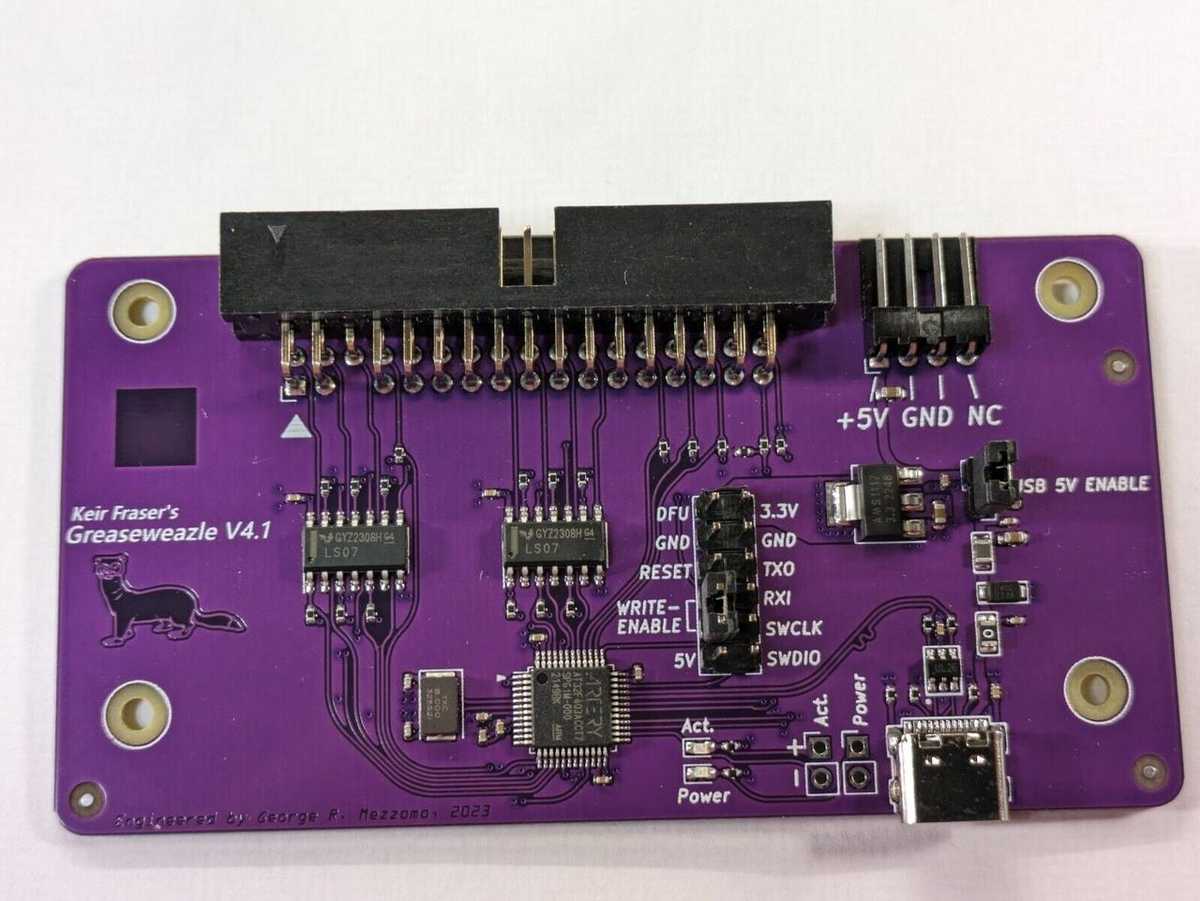 Greaseweazle V4.1 – USB Floppy Adapter for Emulators & Disk Imaging ...