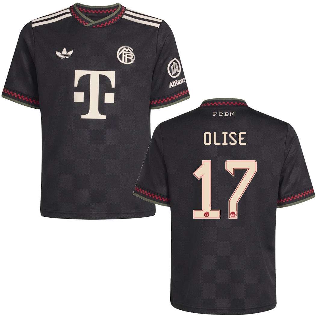 [Paket] OLISE 17 adidas FC Bayern München 3rd Trikot Kinder KE6797 2026 ...