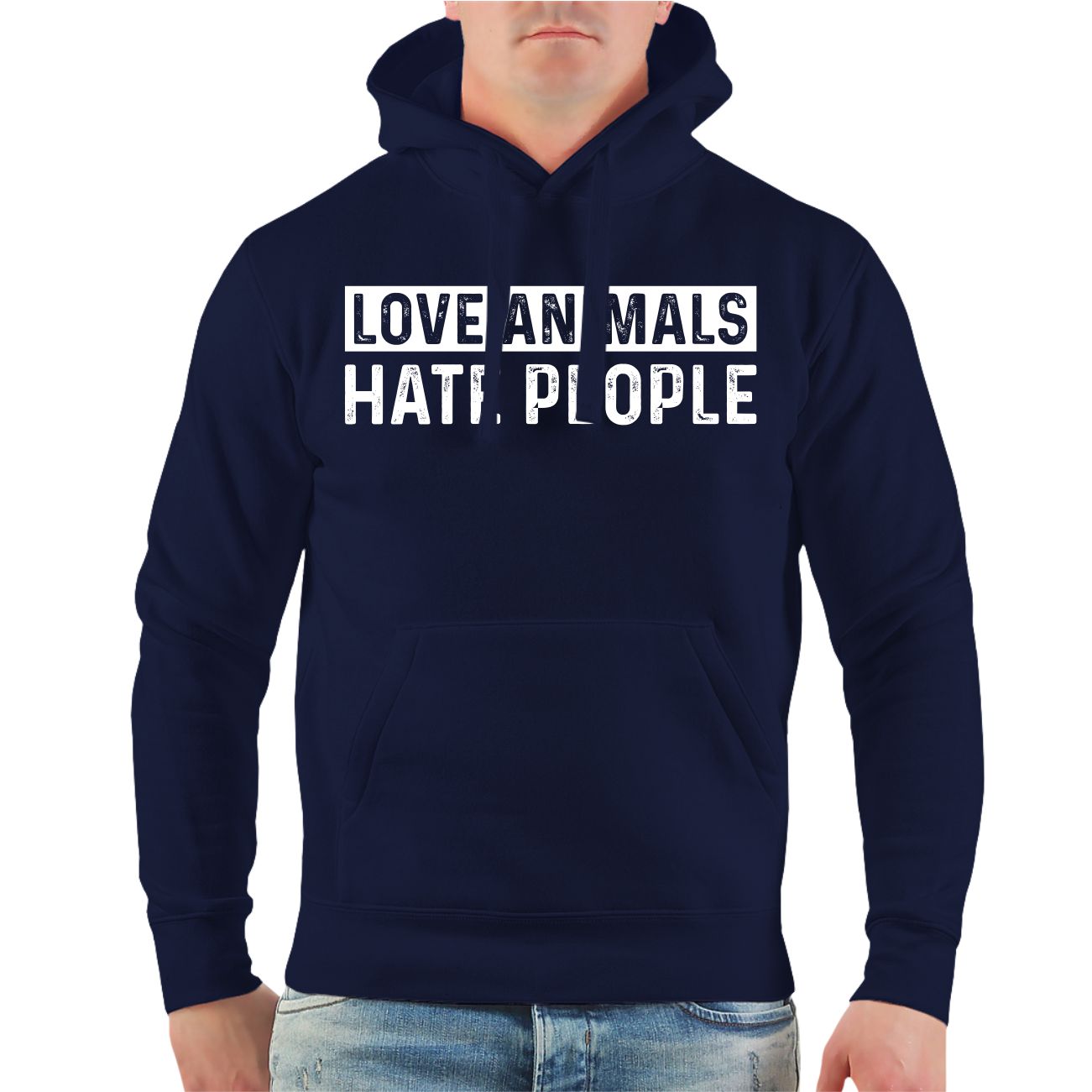 Love Animals Hate People Hoodie Yes I Hate Haters Animal Welfare Hoodie ...