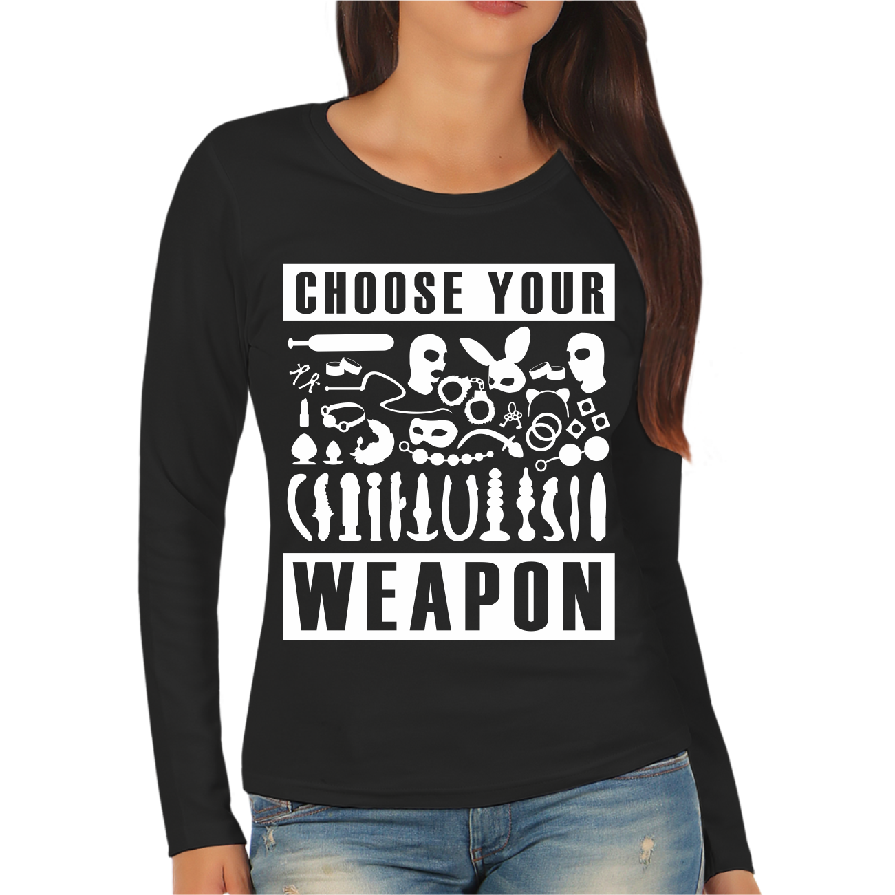 Frauen Longsleeve Choose your Weapon | plentyShop LTS