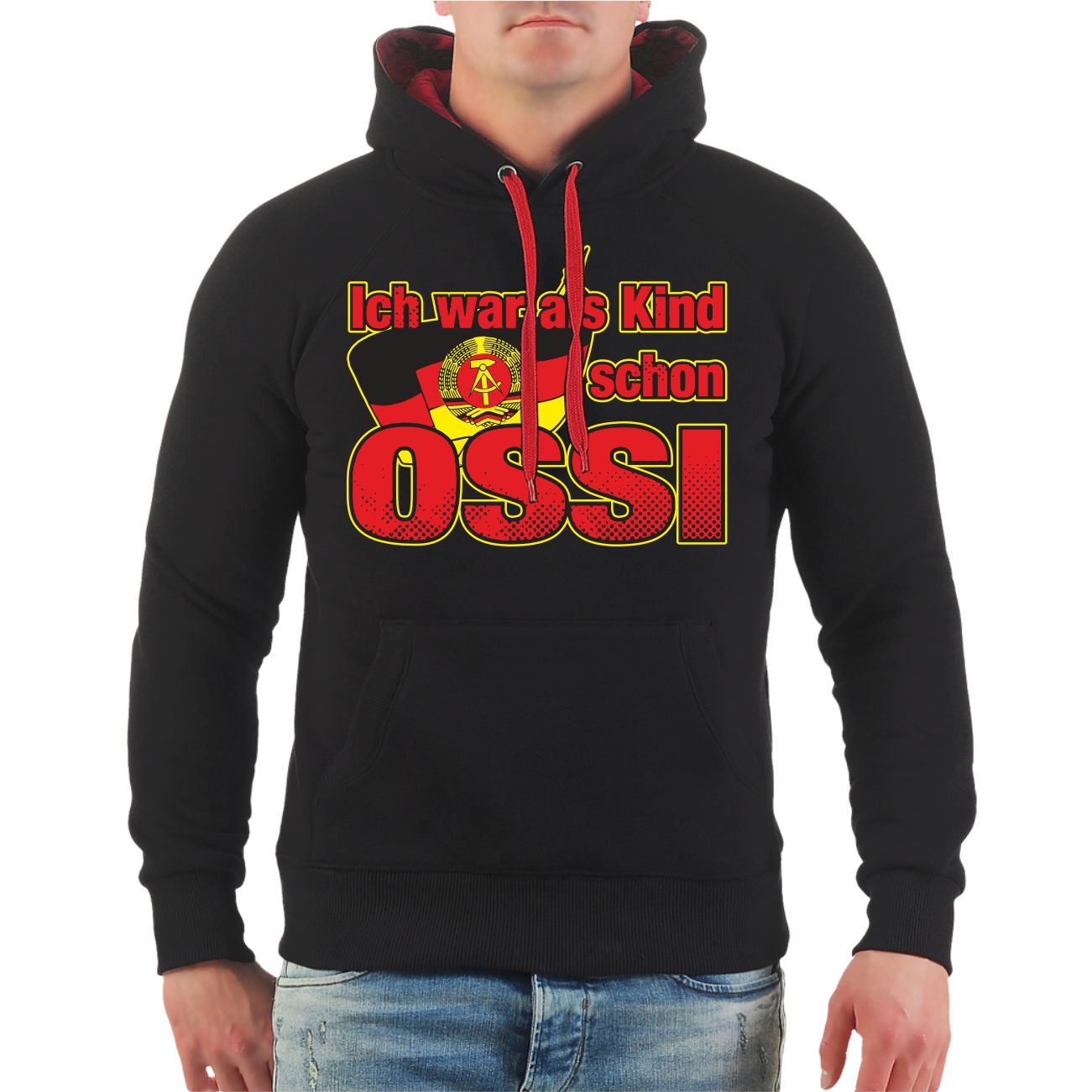Kapuzenpullover Ich war als Kind schon Ossi Ostdeutschland osten DDR ...