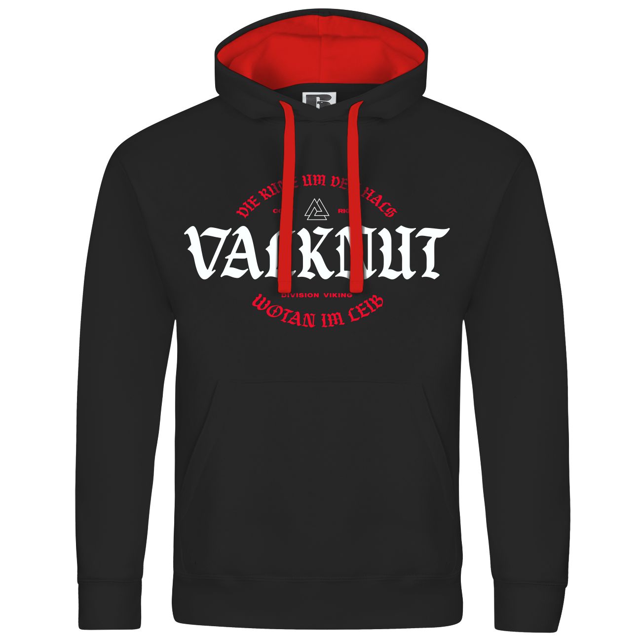 Männer Kapuzenpullover Valknut Die Rune um den Hals und Wotan im Leib ...