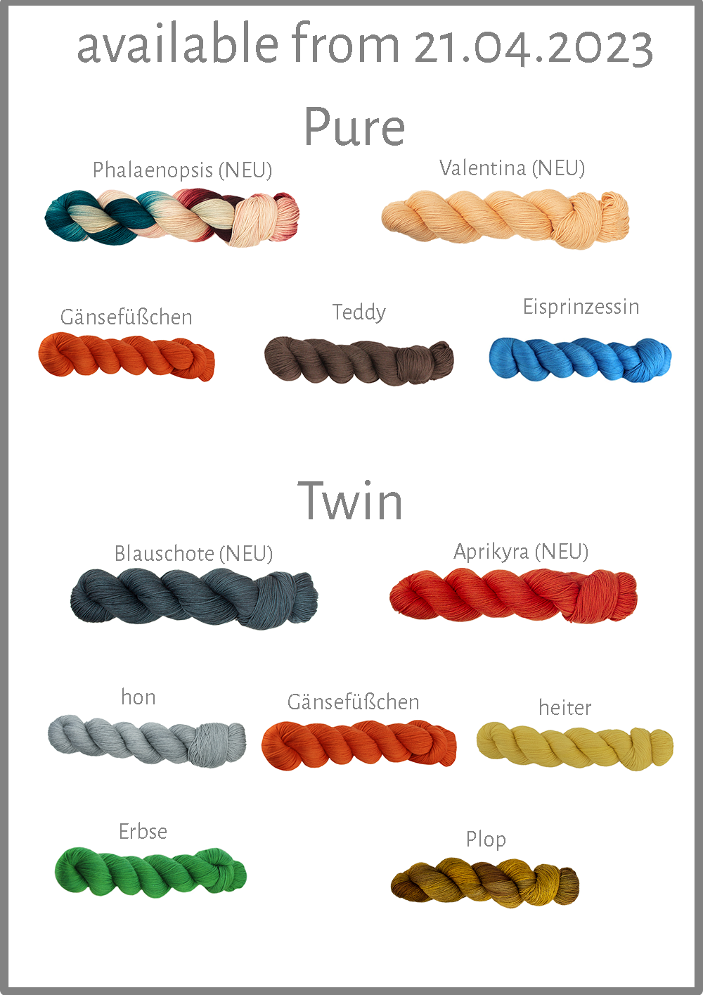 Update CW 16 | Rohrspatz & Wollmeise GmbH