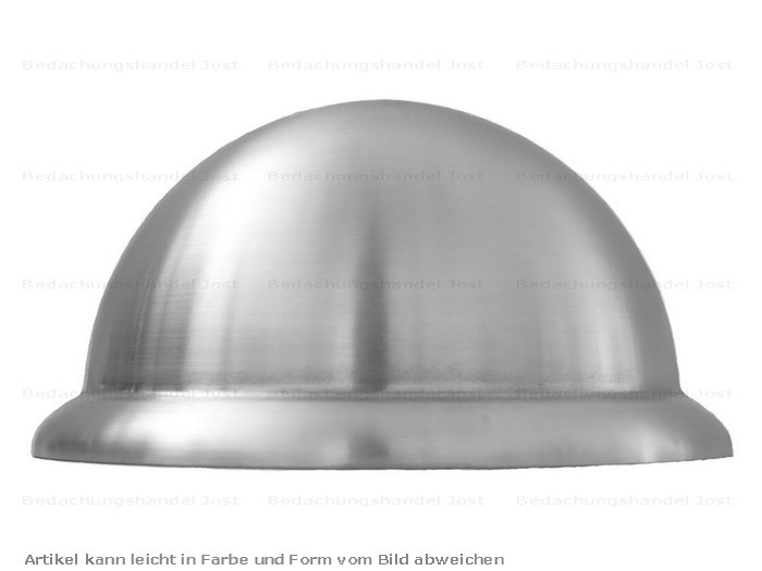 Zink Halbkugel rund 100mm mit Wulst (1 Halbkugel) | Dachdecker Shop