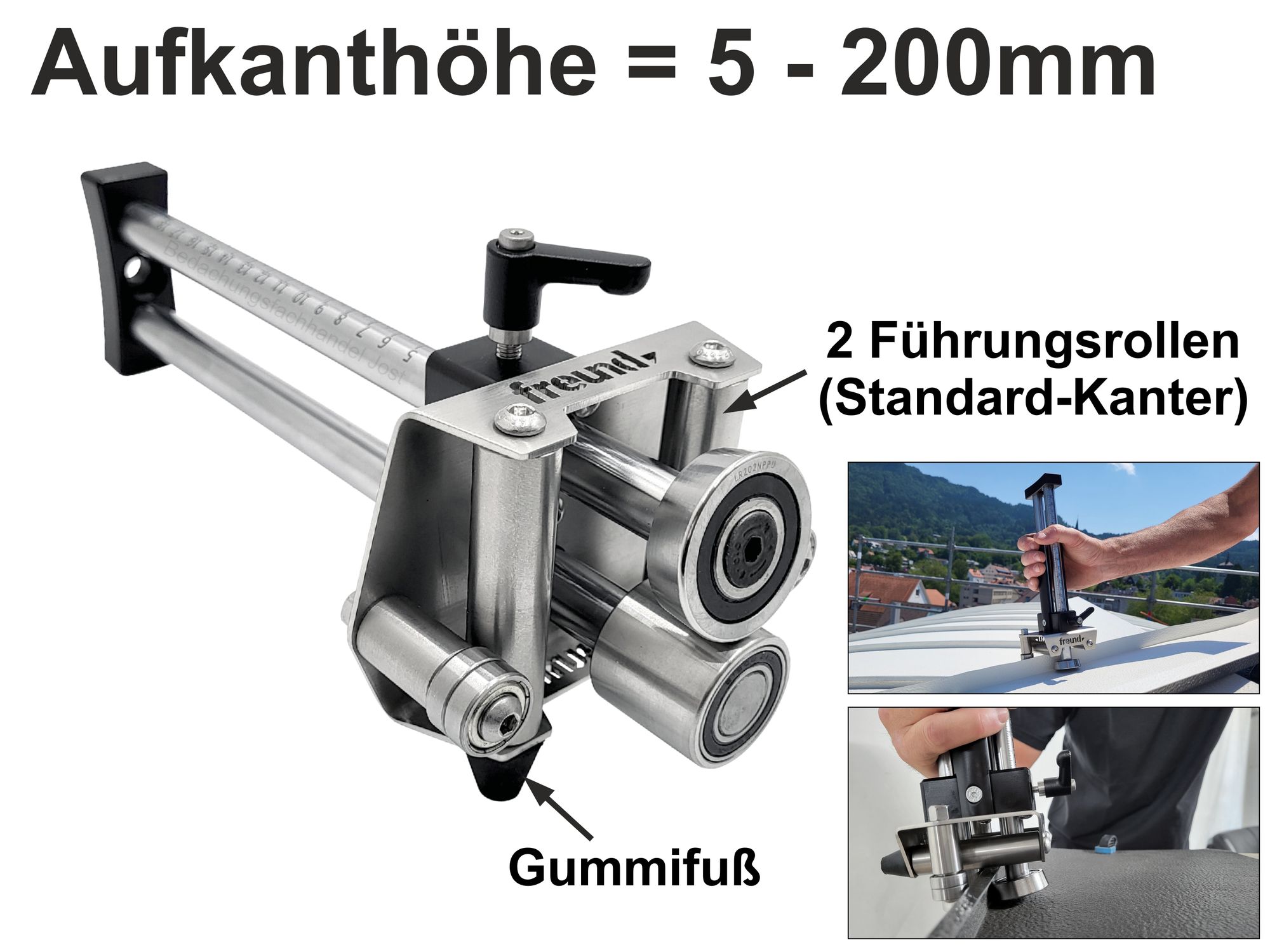 91710000 Standard-Kanter (2 Rollen) kantet von 0-100°, Aufkanthöhe 5 ...
