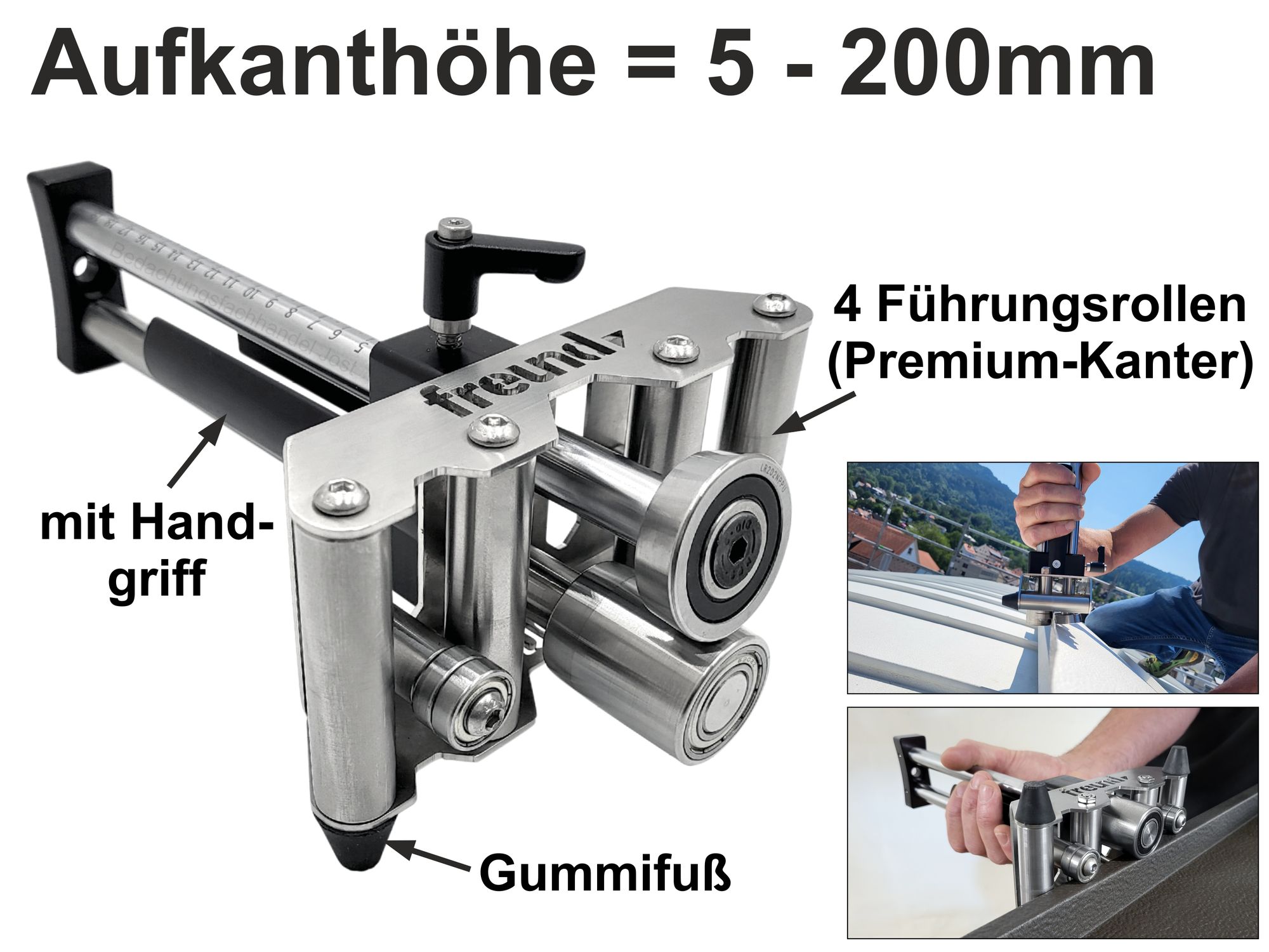 91721000 Premium-Kanter mit Handgriff (4 Rollen) kantet von 0-100 ...